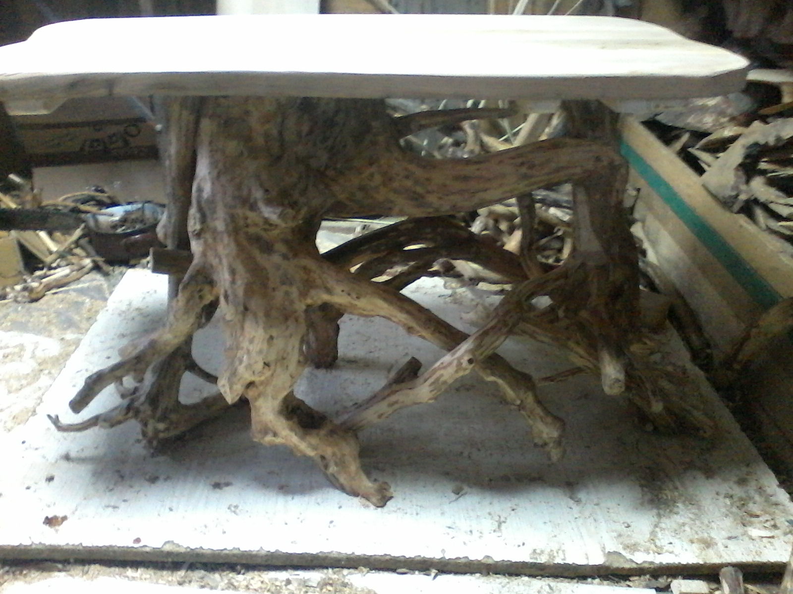 Masa radacina si blat cires | Ciudatenii Rustice - Poze mobilier rustic ...